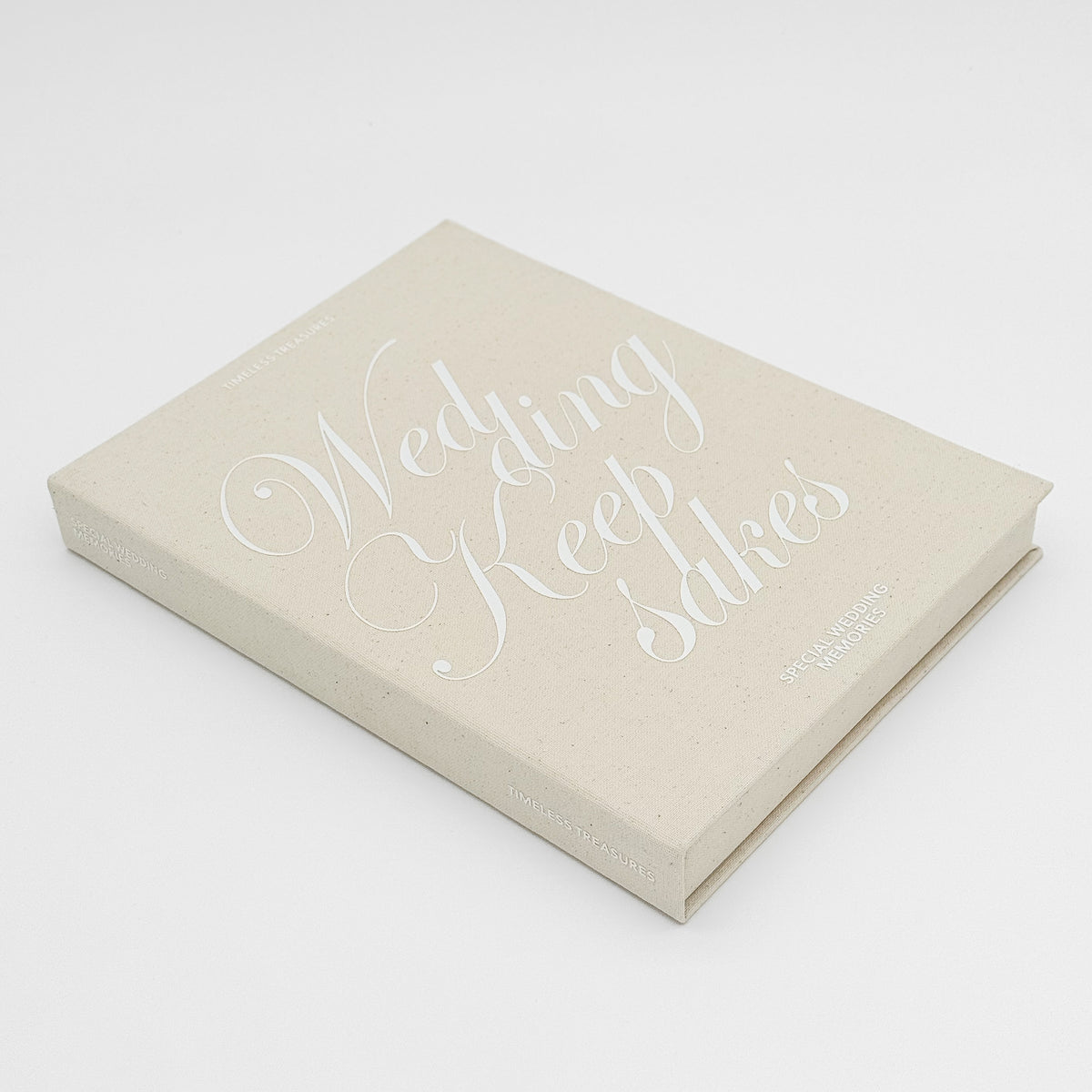 Linen Wedding Keepsake Book Box – The Ceremony Club